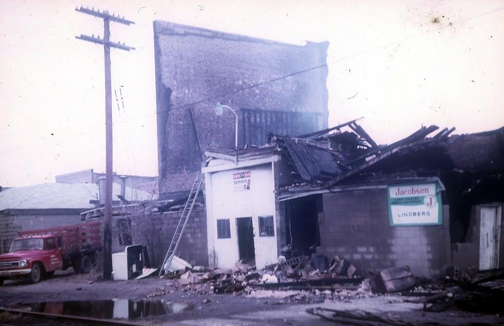 Lindberg Appliance fire 1971 | Coopersville Area Historical Society