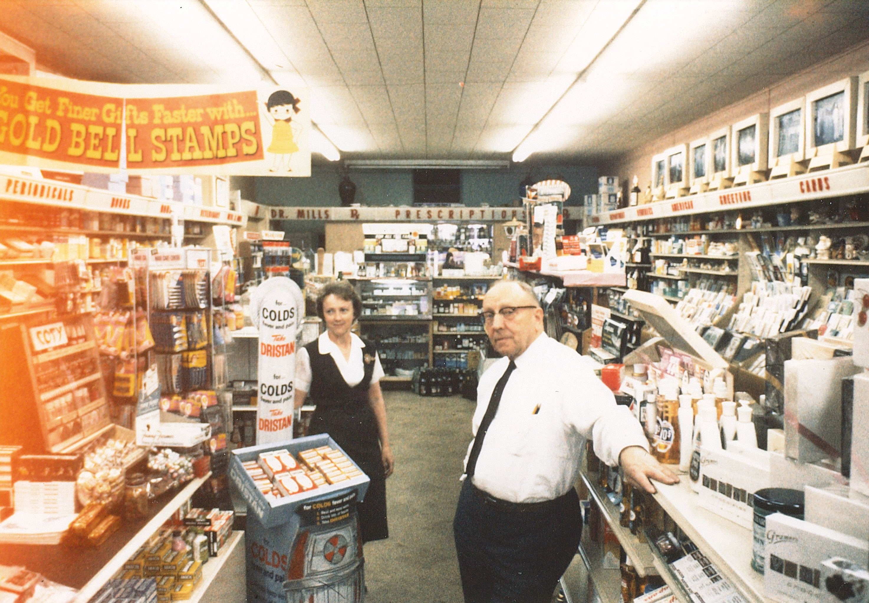 Taskers Drug Store - interior - 1962 | Coopersville Area Historical Society